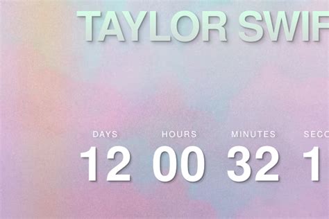 Taylor Swifts Website Has A Countdown Clock On It And On April 26 She
