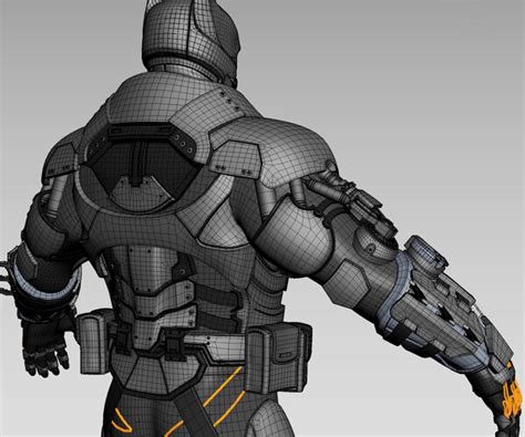 Artstation 3d Printable Model Cold Cold Heart Arkham Origins Batman
