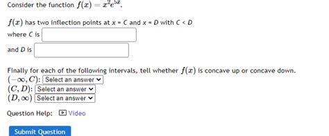 solved consider the function f x x2e5x f x has two