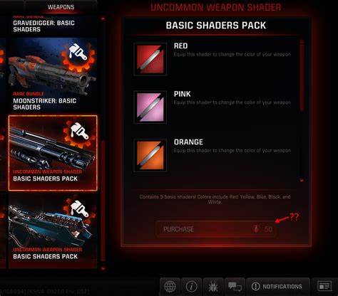 Cant Purchase Certain Basic Shader Packs Rquakechampions