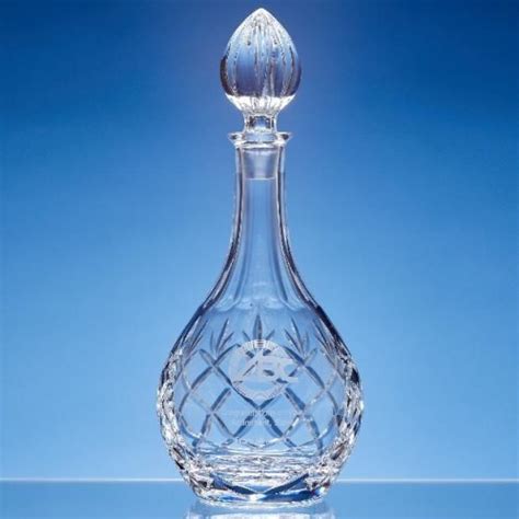 Personalised Cut Crystal Wine Decanter