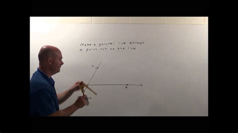 Constructions With A Compass Making Parallel Lines Youtube
