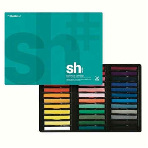 Набор сухой пастели Shinhan "Soft Pastel" 36 цветов в картонной ...