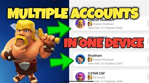 How To Create And Play Multiple Accounts In Coc Second Account In One