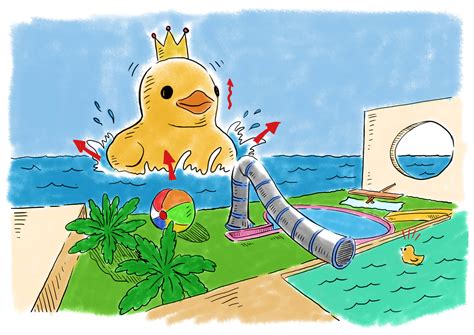 Download Placid Duck Drawing Wallpaper