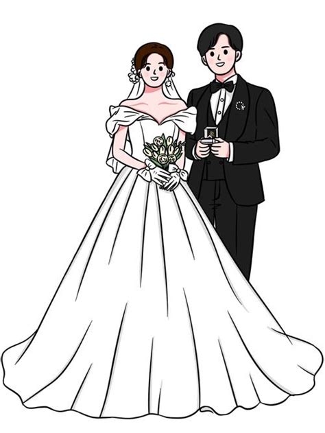 结婚照片怎么画简笔画（最新12张）简笔画图片大全