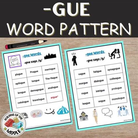 PHONICS BUNDLE FOR OLDER STUDENTS – GUE AND QUE WORD PATTERNS | TPT