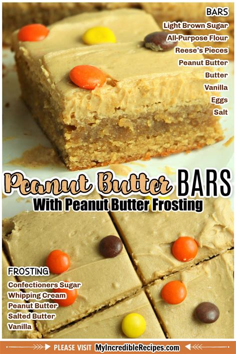 💛 Incredible Peanut Butter Bars 🧡💛🤎 Incredible Recipes