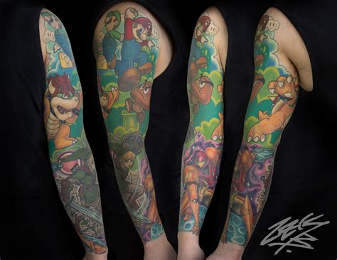 Nintendo Sleeve Super Mario Luigi Bowser Goomba Link And Samus Flying