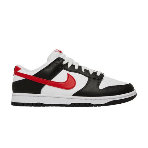 Dunk Low Black White Red Goat