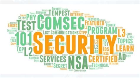 Comsec Communications Security Comsec Fundamentals Training Course