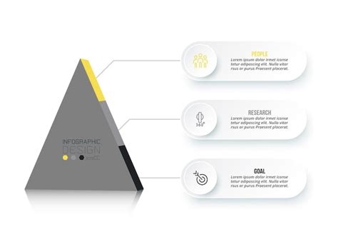 Plantilla de infografía de concepto de negocio con diagrama Vector