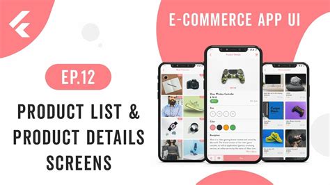 E Commerce App Ui Ep12 Product List Product Details Screens Speed Code Youtube