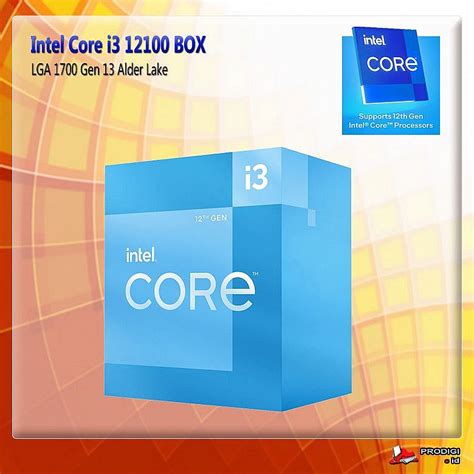 Processor Intel Gen12 Processor Intel I3 12100 Alder Lake Lga
