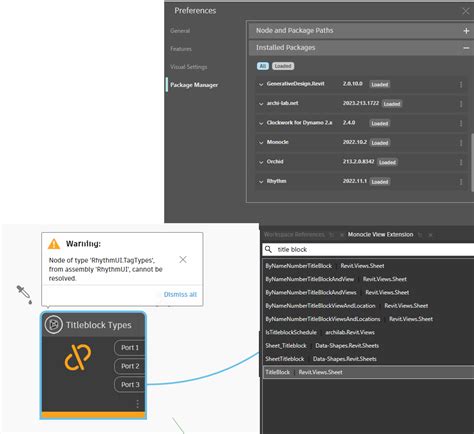 Rhythm Titleblock Types Node Duplicating Outputs Packages Dynamo