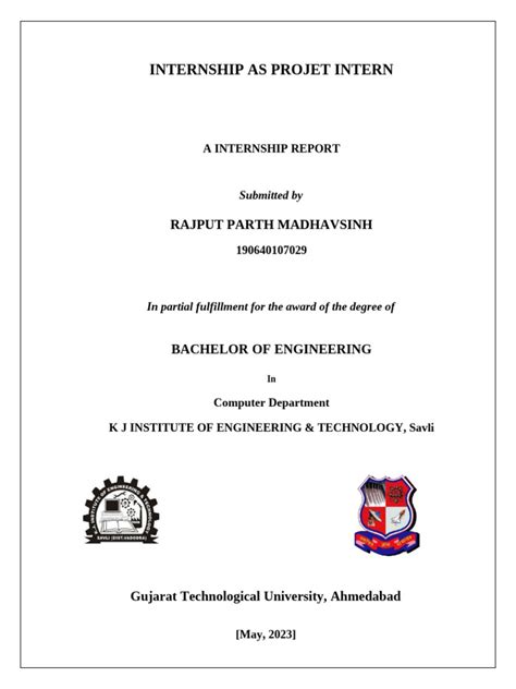internship as projet intern parth rajput pdf programmable logic