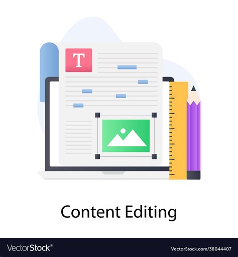 content editing royalty free vector image vectorstock