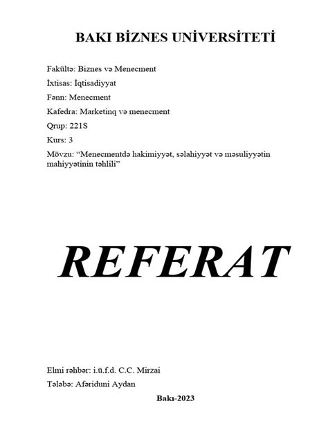Afəriduni Aydan 221s Menecment Pdf
