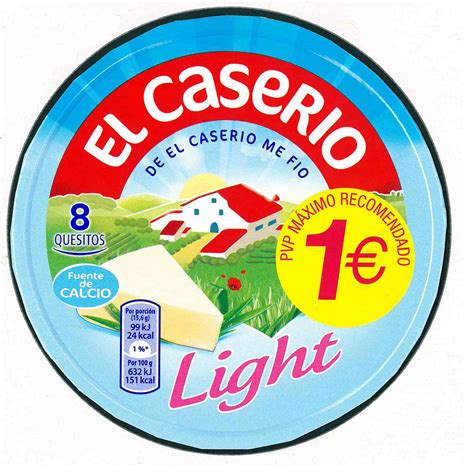 Quesito en porciones Light El Caserio | Porciones, Cajas con tapa, Embalaje