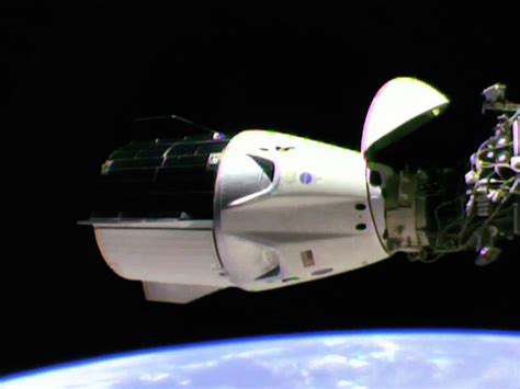 Spacexs Crew Dragon Docks At Space Station For First Time Space