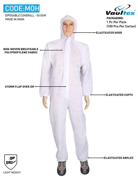 Disposable Coverall Moh 50 Gsm Ppeuae