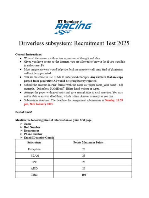 Driverlesssubsystemrecruitmenttest2025 Pdf Lidar Pixel