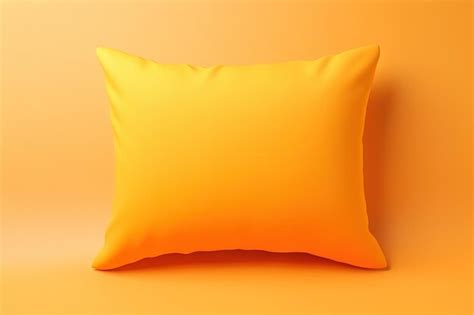 Premium Ai Image Soft Pillow On Colored Surface