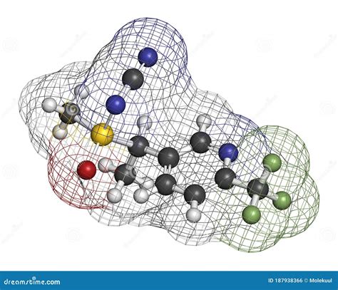 Sulfoxaflor Insecticide Molecule Stylized Skeletal Formula Chemical