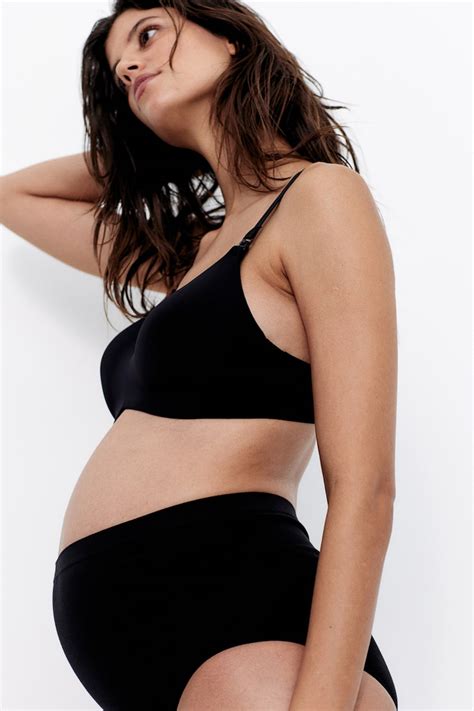 Mama 2 Pack Padded Nursing Bras Beigeblack Ladies Handm Us