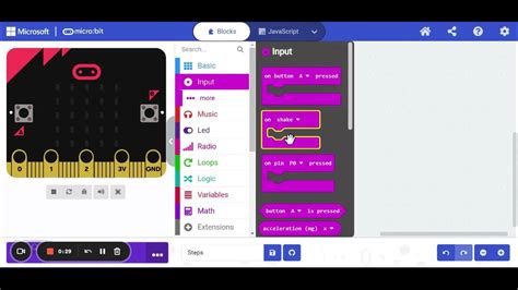 Microbit Steps For Pedometer Youtube