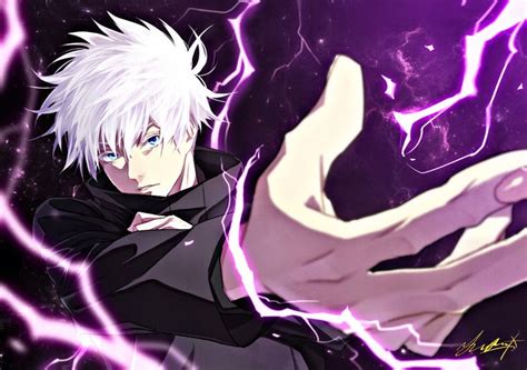Satoru Gojo Jujutsu Anime Anime Art