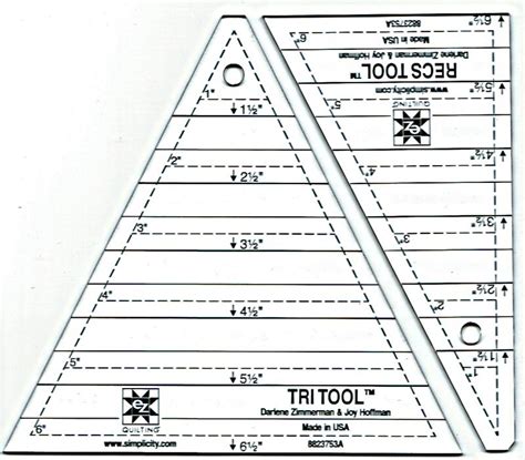 Tri Recs Triangle Ruler