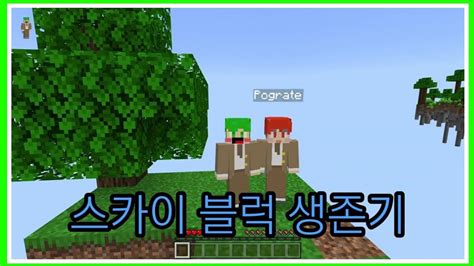 스카이 블럭 생존기 [minecraft Be] Feat 빬 Youtube