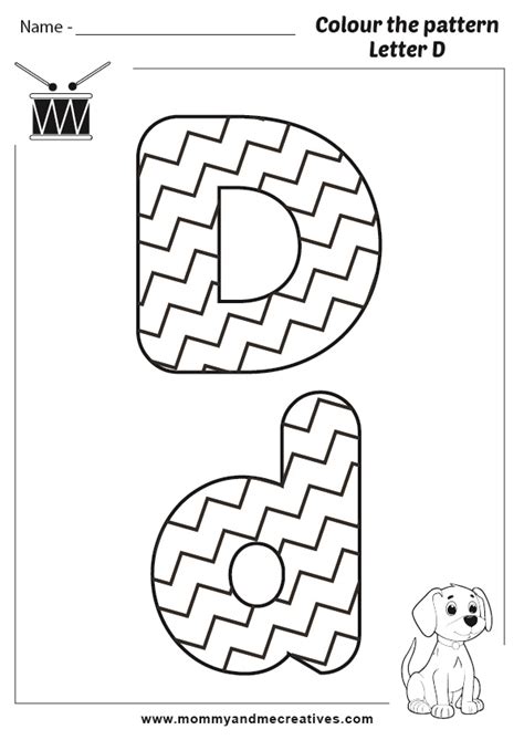 Fun Activity Color The Pattern In The 26 Alphabets Mommyandmecreatives