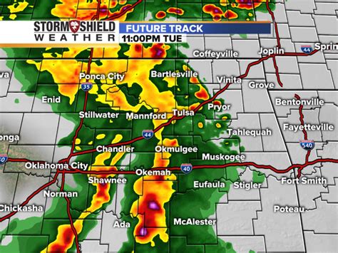 Severe Weather Is Forecasted For Tuesday In Oklahoma Timeline Of Radar
