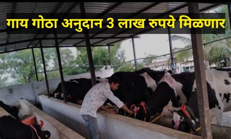 गोशाळा अनुदान 3 लाख रुपये गोठा अनुदान Shetkari