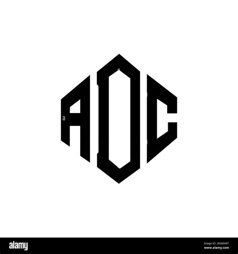 Adc Letter Logo Design With Polygon Shape Adc Polygon And Cube Shape