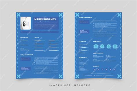 Premium Vector Clean Resume Template
