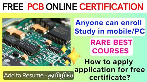 Free Pcb Design Courses With Certificates Pcb Free Certifications In