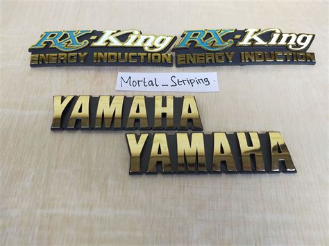 SEPASANG LOGO EMBLEM YAMAHA RX KING SET LOGO BOK AKI EMBLEM PELASTIK Lazada Indonesia