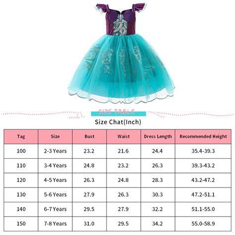 Kawell Mermaid Princess Costume Tutu Fancy Dress Pageant Birthday Theme