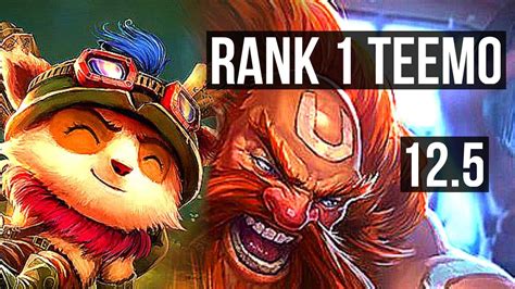 Teemo Vs Gragas Top Rank 1 Teemo 28m Mastery 500 Games 9311