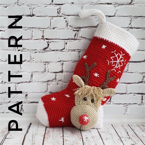Crochet Pattern Christmas Stocking In English Amigurumi Pat Inspire