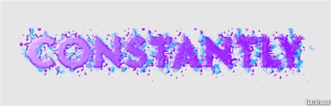 Constantly Text Effect And Logo Design Word