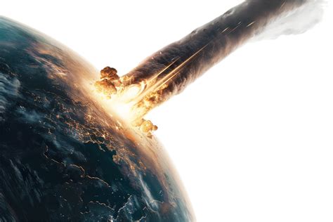 ai generated asteroid impact on earth with explosive force png 41042625 png