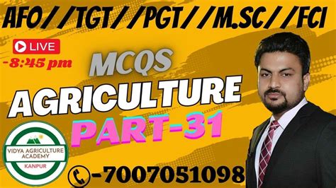 Agriculture Mcqs For Afofcitgtpgtadomscpart 31 By Virendra