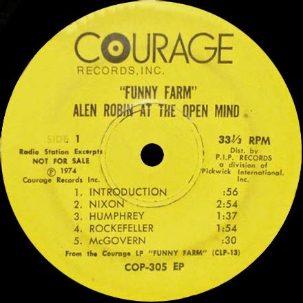 Vintage Stand Up Comedy Alen Robin Funny Farm Live At The Open Mind
