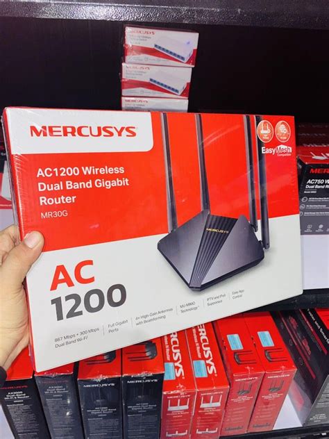 Mercusys Mr30g Ac1200 Wireless Dual Band Gigabit Router Computers
