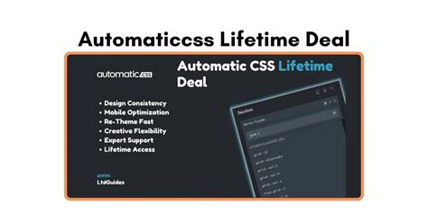 Automaticcss Lifetime Deal 1 Framework For Wordpress Page Builders