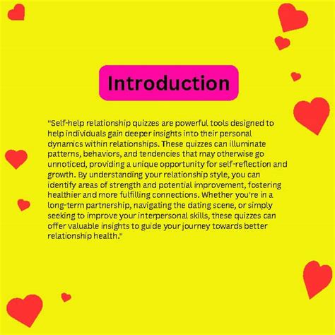 Discover Your Relationship Dynamics A Self Help Quiz For Healthier Interaction